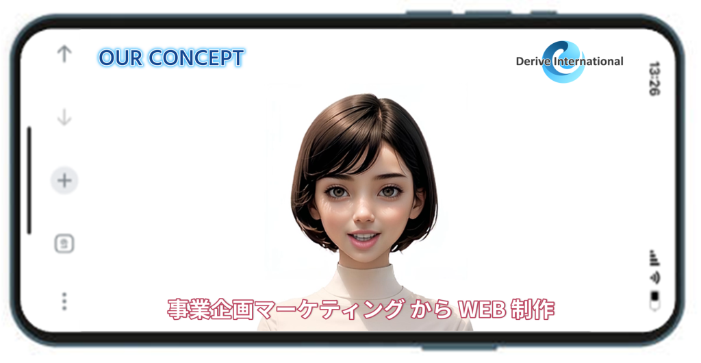 AIとアバターを使った加工動画 - Derive International